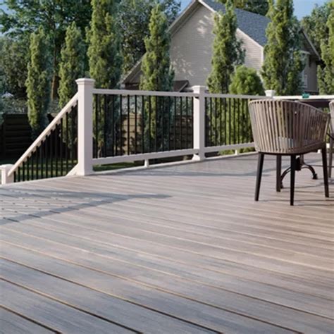 Planche De Patio Composite Trex Enhance Naturals Carrée Honey Grove 5 1