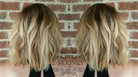 Shadow Root Balayage Blonde Hair Beach Waves Dimensional Blonde Beach