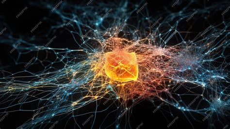 Premium Ai Image Neurons And Synapses Sending Signals In Glowing