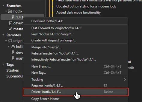 handling git hotfixes with gui a gitflow guide