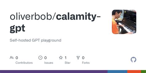 GitHub Oliverbob Calamity Gpt Self Hosted GPT Playground