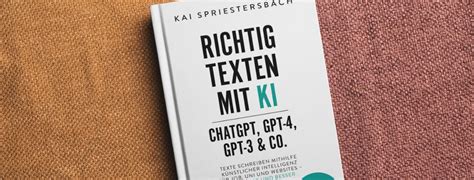 buchvorstellung „richtig texten mit ki“ von kai spriestersbach conpublica