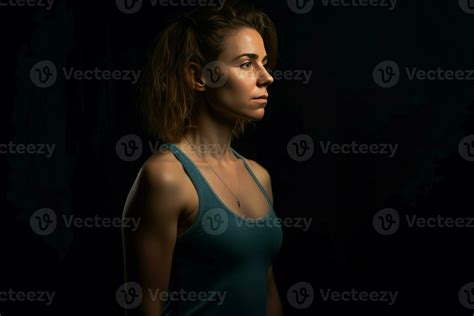 Ai Generated Athletic Girl Weighing Sport Session Generate Ai 36123824