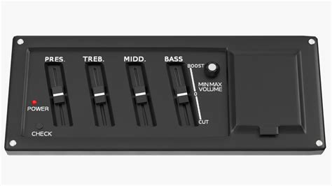 3d Equalizer Control Panel Guitar Turbosquid 1196105