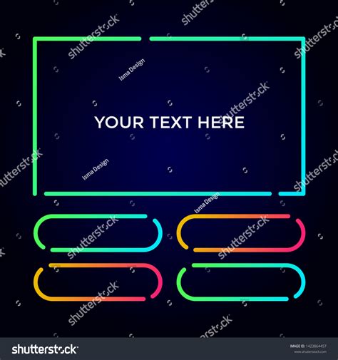 Colorful Quiz Options Background Vector Template Stock Vector Royalty