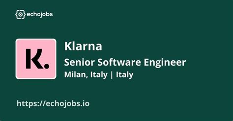Klarna Is Hiring Senior Software Engineer Javascript Milan Italy