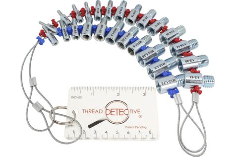 Thread Detective Thread Identifier Tool Standard Inch Metric Thread Sizes Philadelphia