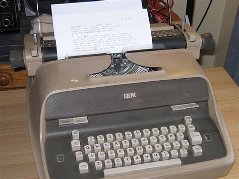 1962 IBM Model C On The Typewriter Database