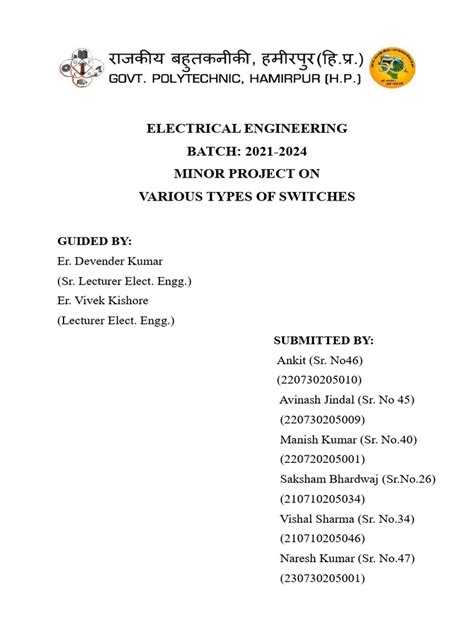 Minor Project Pdf Electrical Connector Ac Power Plugs And Sockets