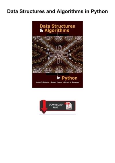 PDF Data Structures And Algorithms In Python