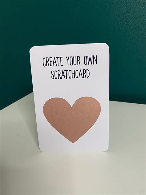 Create Your Own Scratch Card Reveal Your Surprise Scratch Etsy