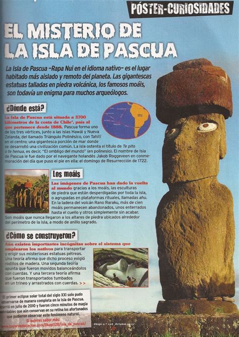 La isla de pascua Isla de pascua Actividades de enseñanza Clase de