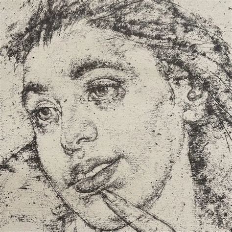 Nicolai Fechin Self Portrait Of Himself In Hat Charcoal Print Kellys