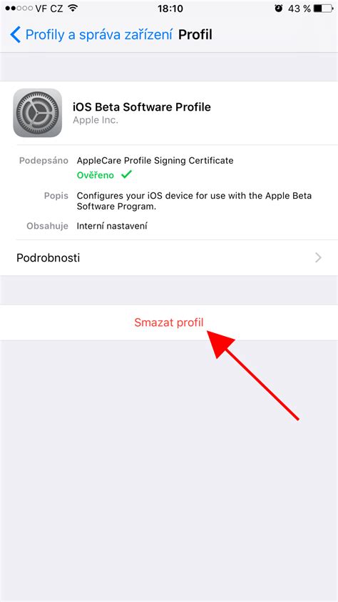 Jak odstranit iOS Public Beta profil a získat tak možnost nainstalovat oficiální verzi systému