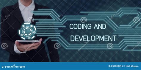 Hand Writing Sign Coding And Development Conceptual Photo Programming Building Simple Assembly