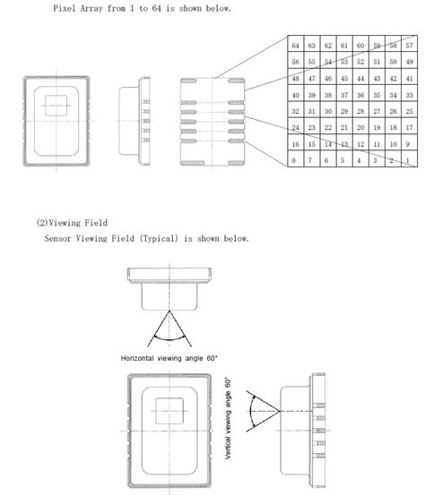 Custom Custom Amg8833 Serial Port Infrared Temperature Measurement Dot Lonten Tech