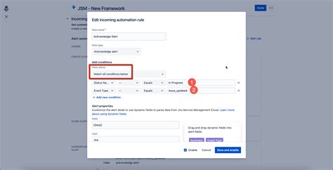 Acknowledge Opsgenie Alert When Jira Service Management Issue Status