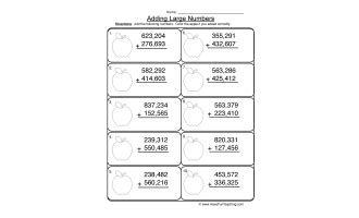 Adding Millions Regrouping Worksheet By Teach Simple