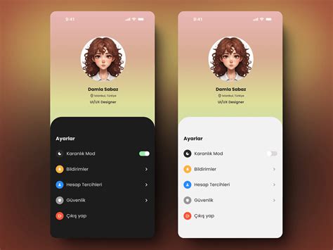 Daily Ui 007 Settings Behance