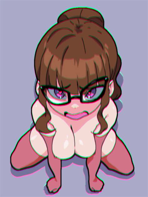Rule 34 Brown Hair Glasses Original Character Purple Eyes 10773492