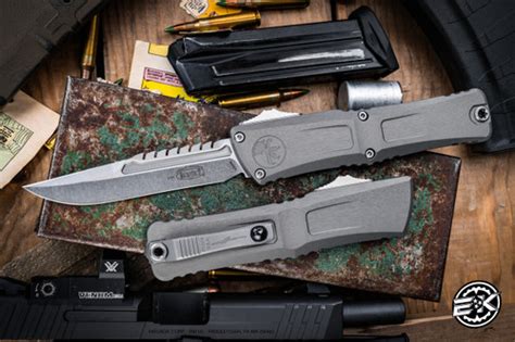 Microtech Combat Troodon Gen Iii Otf Automatic Knife Natural Clear Gray