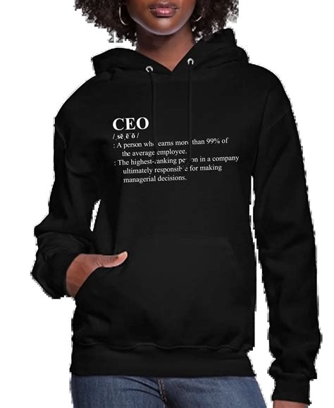 Ceo Definition Womens Hoodie The Ceo Creative