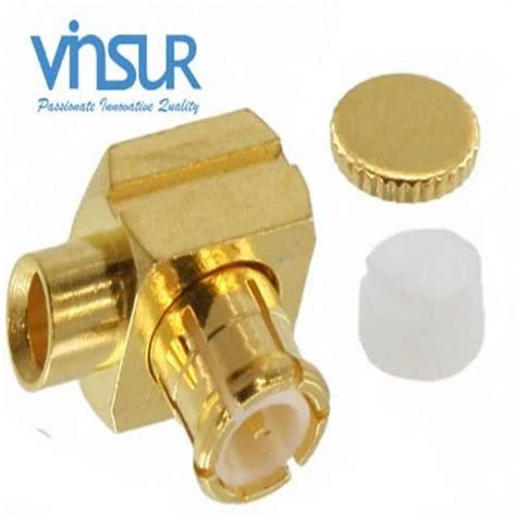1171201c Rf Connector 50ohms Mcx Male Right Angle Solder