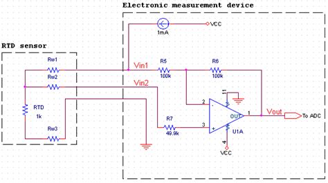 Amplifier Wire RTD With Current Source And INA Electrical Engineering Stack Exchange