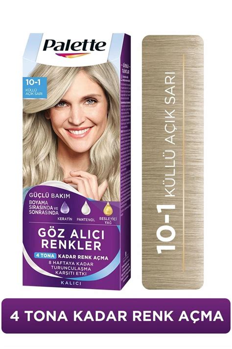 Palette Göz Alıcı Renkler Saç Boyası No 10 1 Küllü Açık Sarı idefix