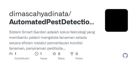GitHub Dimascahyadinata AutomatedPestDetectionandPesticideSprayingSystem Sistem Smart Garden