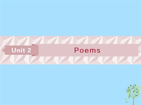 （浙江专版）2019届高考英语一轮复习 第一部分 基础考点聚焦 Unit 2 Poems课件 新人教版选修6