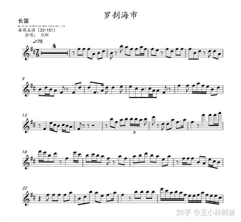 《罗刹海市》小提琴 中提琴 大提琴 单簧管 长笛 萨克斯 小号 圆号 长号 独奏谱 伴奏音频 王小林制谱 知乎