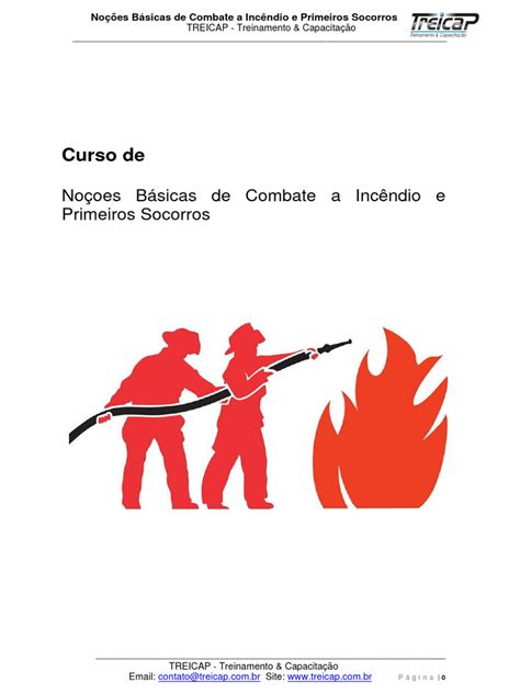 Noções Básicas De Combate A Incêndio E Primeiros Socorros Pdf Calor