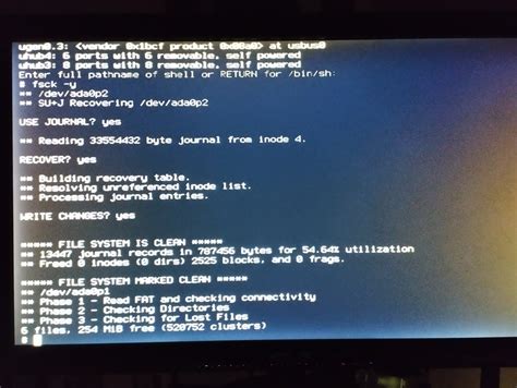 Solved FILE SYSTEM IS LEFT MARKED AS DIRTY The FreeBSD Forums