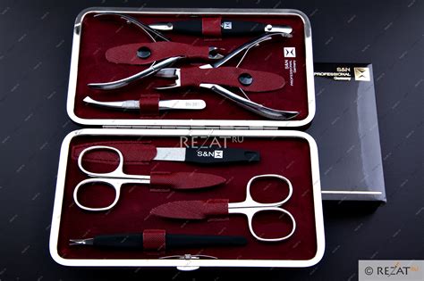 Маникюрный набор Shere Nagel SN Professional 8 предметов в футляре ЦБ ...