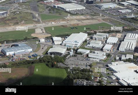 Looking Down On Filton The Former Airfield Near Bristol Where The