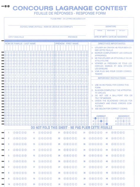 Mathematica Response Sheet Pdf