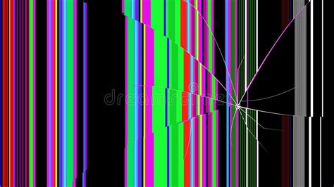 Broken Display Vector Error Screen With Cracks Damaged Screen Overlay