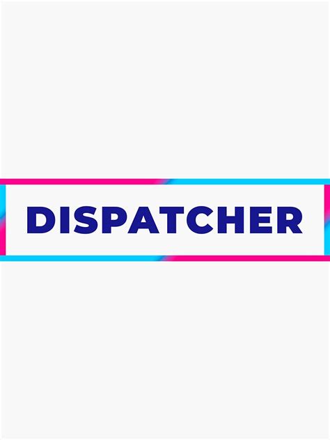 Dispatcher Retro Colorful Frame Sticker For Sale By Svpod Redbubble