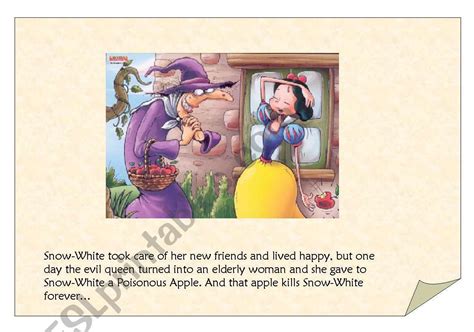 Snow White Part 3 Esl Worksheet By Emaflor