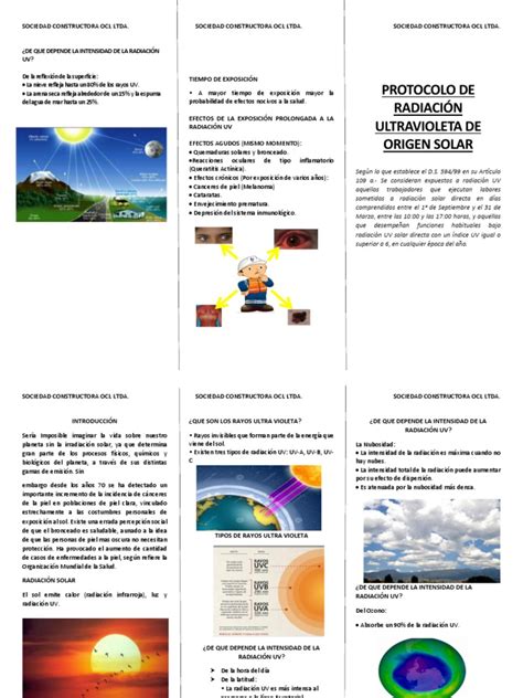 Protocolo De Radiación Ultravioleta De Origen Solar Pdf