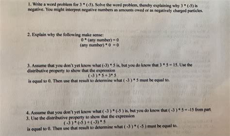 Solved 1 Write A Word Problem For 3 5 Solve The Word Chegg Com