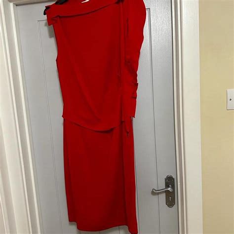 Reiss Red Dress Never Wine Brand New With Tags Depop