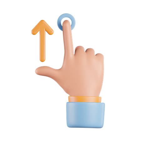 Swipe Up Hand Gesture D Illustrations Free In Png Blend Gltf