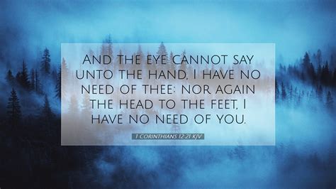 1 Corinthians 12 21 KJV Desktop Wallpaper And The Eye Cannot Say Unto