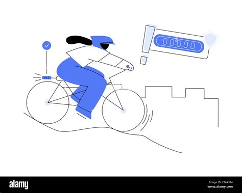 Bicycle Smart Brake Sensor Abstract Concept Vector Illustration Stock Vector Image And Art Alamy