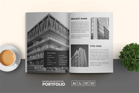 Building And Architecture Portfolio Template Or Interior Portfolio