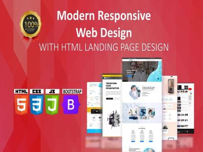 HTML CSS Bootstrap Responsive Website And HTML Landing Page Within Hrs Upwork