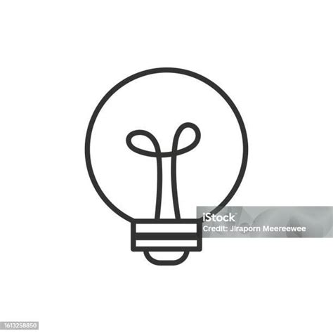 전구는 아이디어와 창조적 사고 처리를위한 분석 적 사고로 가득합니다 전구 아이콘 벡터입니다 아이디어 기호 일러스트 개념에 대한 스톡 벡터 아트 및 기타 이미지 Istock