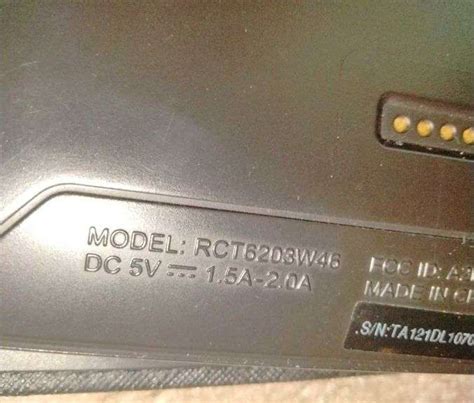 Rca Tablet Model Rct6203w46 And Keyboard Not Powering Up Metzger